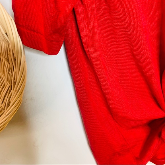 Vintage | Tops | Vintage Retro 9s Crop Red Silk Top | Poshmark